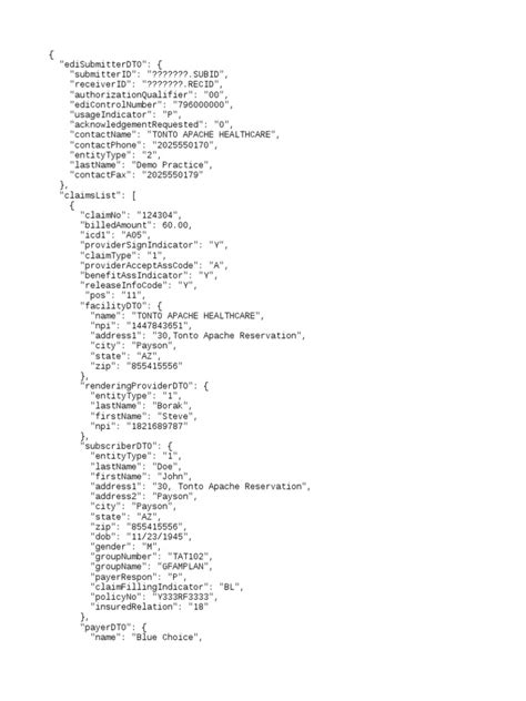 Sample Edi 837 Download Free Pdf Native American Tribes Great Plains