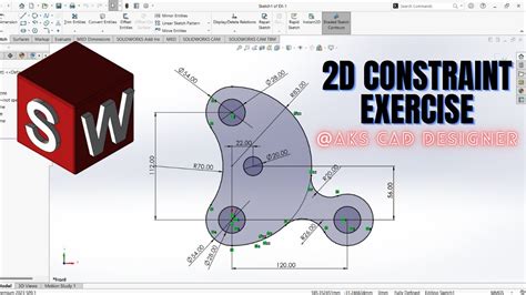 SOLIDWORKS Basic D Exercise Constraint Exercise Tutorial Basic Fundamental Drawing