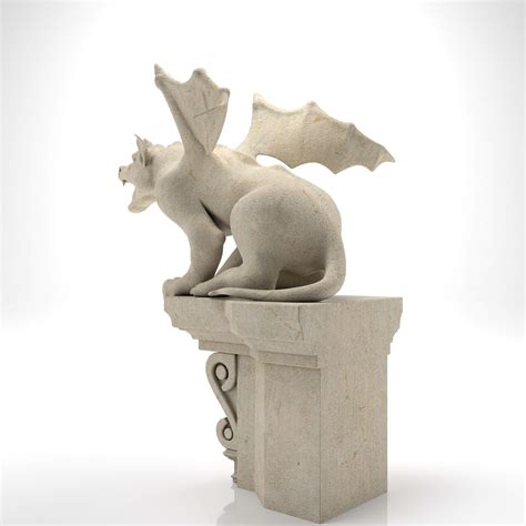 Gargoyle Gothic Statue 3d Model By Renderblade
