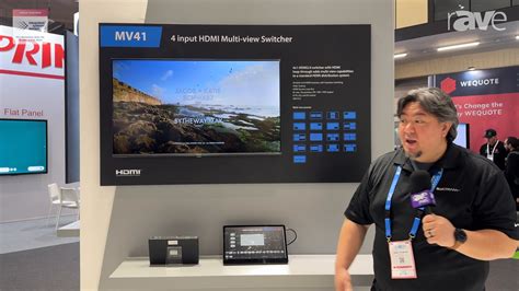 ISE 2024 BluStream Launches MV41 Four Input HDMI Multi View Switcher RAVe PUBS