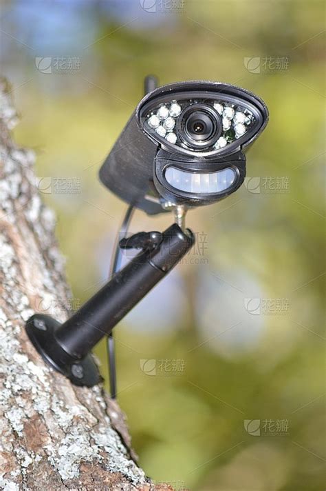 视频监控摄像头的特写镜头