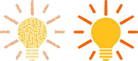 Binary Bulb Digit Vector Images 98