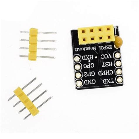 Adaptador ESP8266 ESP 01 Para DIP Baú da Eletrônica Baú da Eletrônica Componentes Eletrônicos