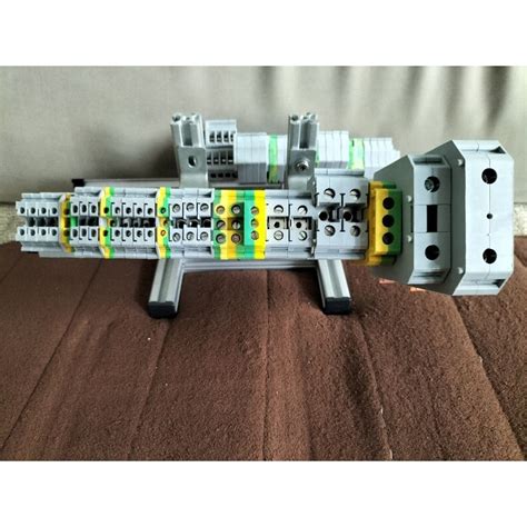 Power Distribution DIN Rail Universal Terminal Blocks Screw Panel Mount Earth Ground UK2 5B UK5N