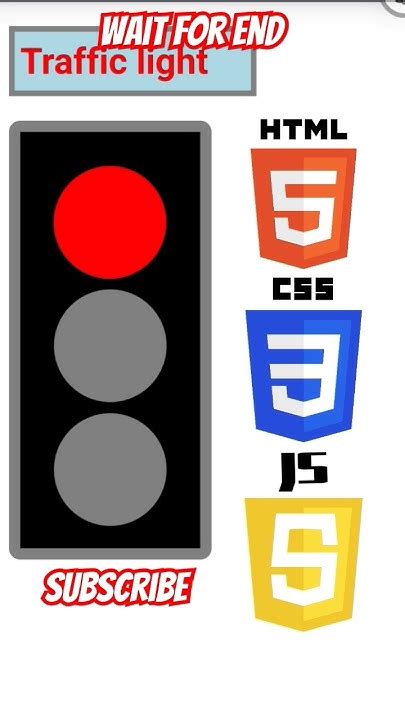 🚦traffic Light🚦 Using Html Css Javascript Coding Programming Html