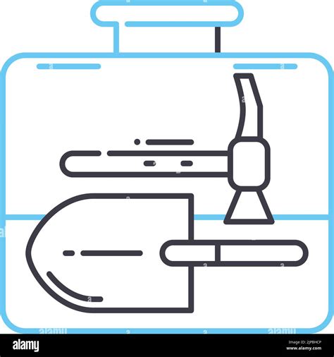 Toolbox Line Icon Outline Symbol Vector Illustration Concept Sign Stock Vector Image And Art