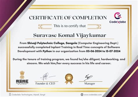 Completed A Python Internship With Codexlabz Komal Suravase Posted On The Topic Linkedin
