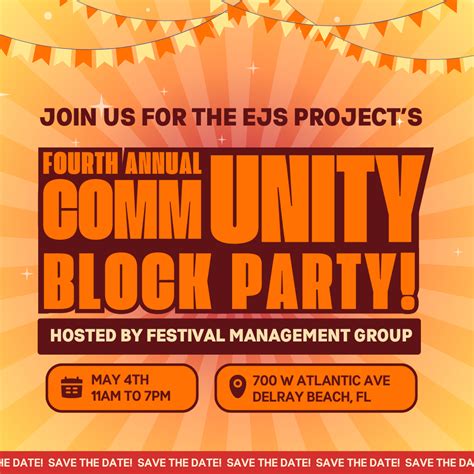 The 4th Annual Ejs Project Community Block Party Delray Beach Chamber