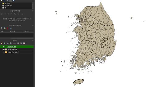공간자료 전국 시군 Shp파일 구 제외 2024년 최신 공간자료 전국 시군 Shp파일 구 제외 2024년 최신