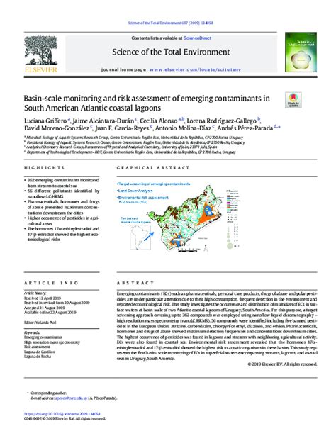 Pdf Basin Scale Monitoring And Risk Assessment Of Emerging