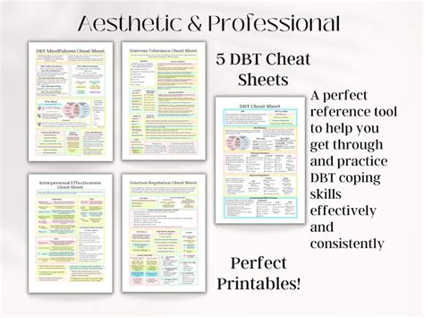 dbt cheat sheet dbt skills dbt flash cards for teens and adults dbt