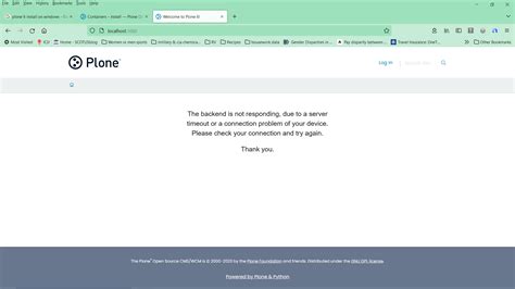 Trying To Install Plone 6 On Windows Gets Me Half Way Deployment