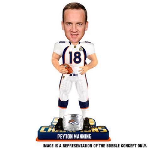 Peyton Manning Denver Broncos Bobblehead National Bobblehead Hall Of