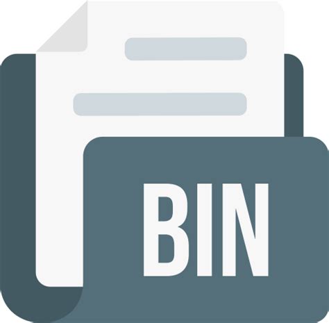 Bin File Format Generic Color Fill Icon