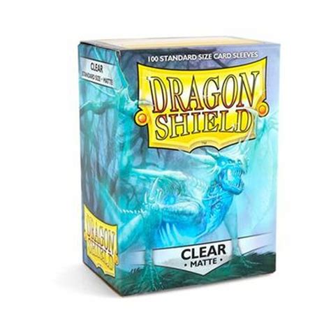 Dragon Shield Matte Clear Standard Size Card Sleeves 100ct Game Nerdz