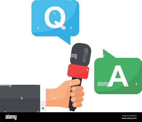 Question And Answers Icon In Flat Style Q And A Assistance Vector Illustration On Isolated