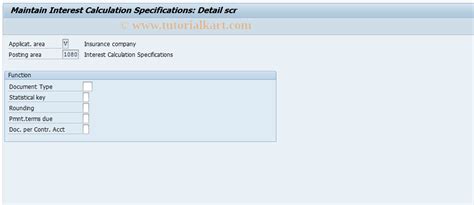 FQI4 SAP Tcode Maintain Interest Entries