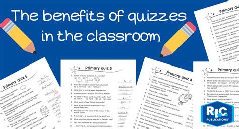 The Benefits Of Quizzes In The Classroom Ric Publications