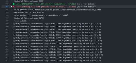 Does Megalinter Support Flake8 Cognitive Complexity · Issue 2017