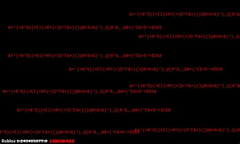 Roblox Error 422 Roblox