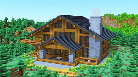 Minecraft Log Cabin Cottage