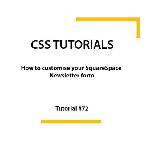 How To Customize Your Squarespace Newsletter Form — Primitus Consultancy