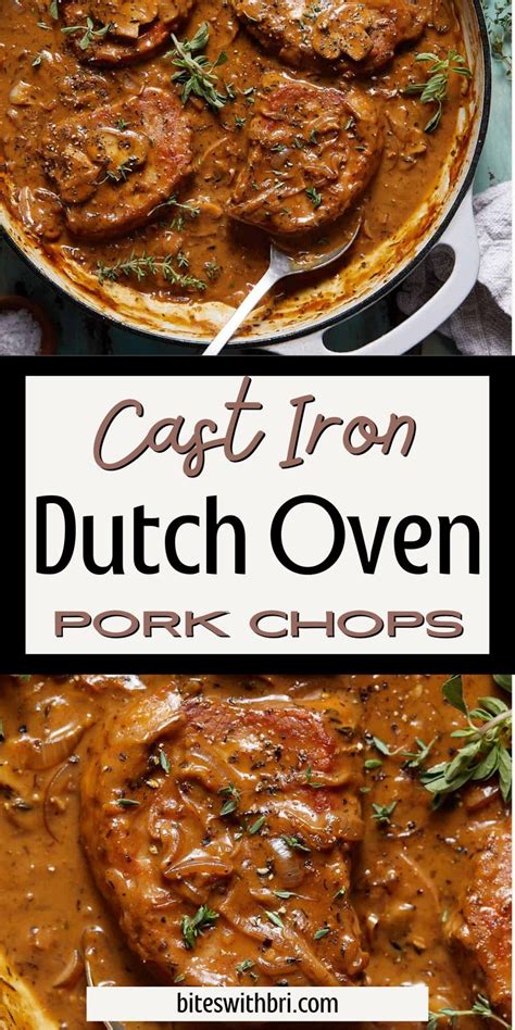 Dutch Oven Pork Chops Bites With Bri Recipe Dutch Oven Recipes
