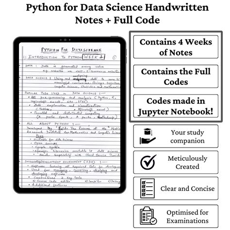 Python For Data Science Handwritten Notes Codes Notes Le Lo
