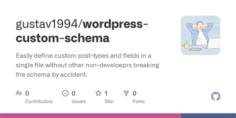 Github Gustav1994wordpress Custom Schema Easily Define Custom Post