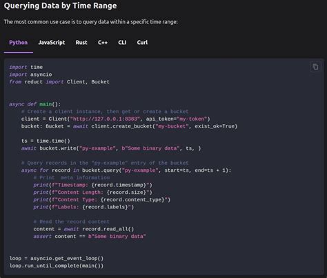 Alexey Timin On Linkedin Python Javascript Rust Cpp Reductstore