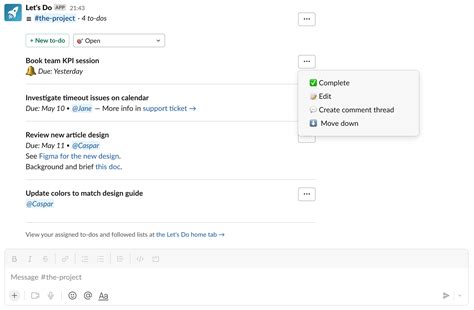 Let S Do Does Slack Have A To Do List