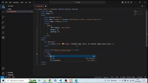 Cara Membuat Kalimat Menggunakan Vuejs Youtube