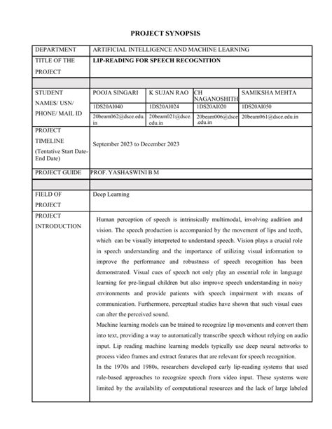 Lip Reading Synopsis