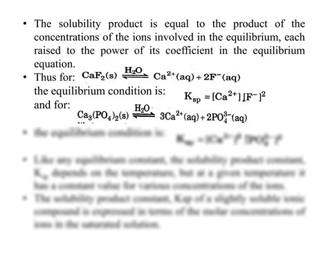 Solution Solubility Product Studypool