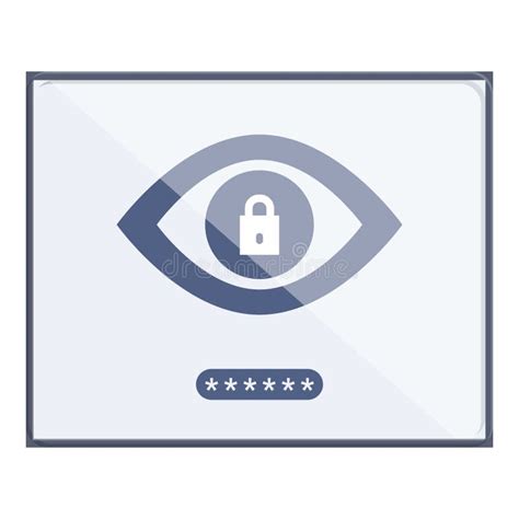Online Privacy Control Icon Cartoon Vector Shield Cyber Stock Vector Illustration Of Digital
