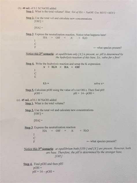 Solved CHEM L Homework Measuring The PH During Chegg Com