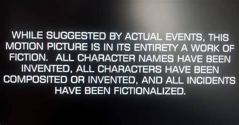 Potentially The Best End Of Film Disclaimer Ever Film Intel
