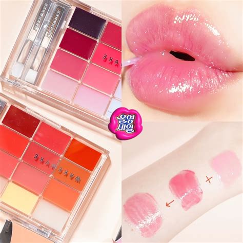 올리브영 립밤 추천 웨이크메이크 소프트 컬러링 립 팔레트 쿨톤 립 글로즈 브러쉬 펄 립스틱 네이버 블로그