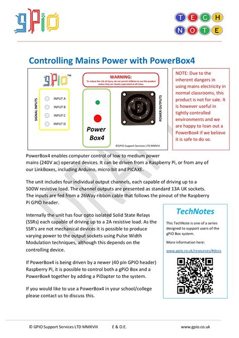 Powerbox Technote Gpio Box Page 1 1 Flip Pdf Online Pubhtml5
