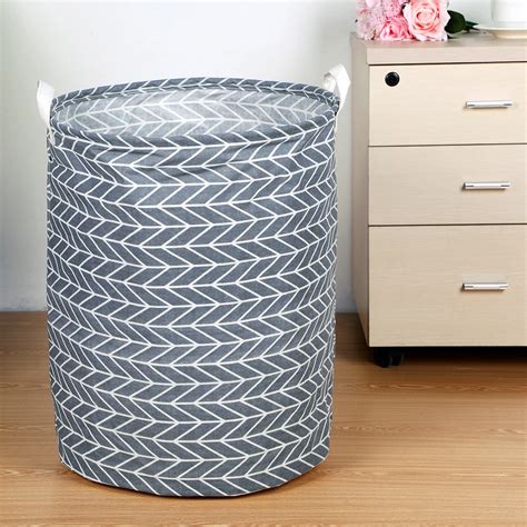 Практичная круглая корзина для хранения белья Геометрическая корзина складная корзина для