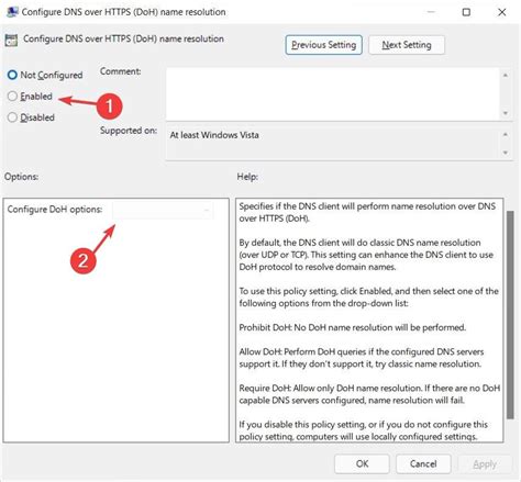 Windows DNS Over HTTPS How To Enable Use