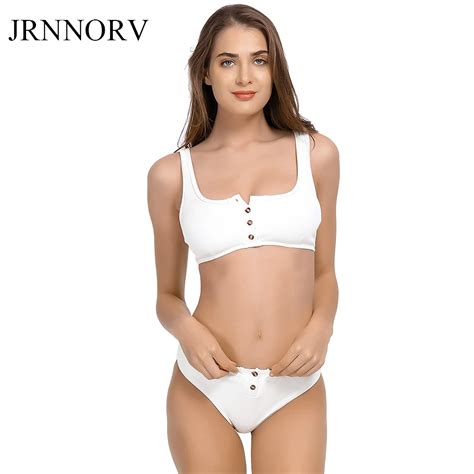 Jrnnorv Women Bikini 2018 Bandage Bikinis Set Push Up Swimwear Two