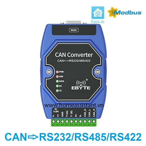 Bộ chuyển đổi CANBUS sang RS RS RS Modbus Ebyte ECAN Hỗ trợ HomeAssistant Hass PLC