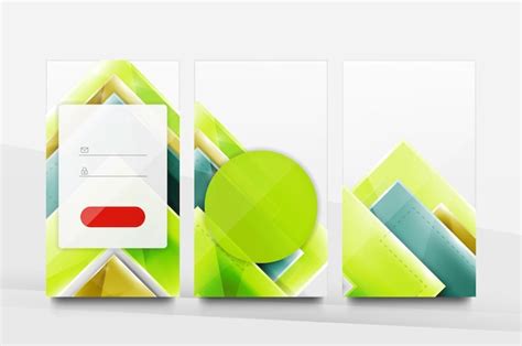 모바일 배경 Ui 프리미엄 벡터