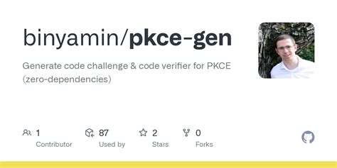 Github Binyaminpkce Gen Generate Code Challenge And Code Verifier For Pkce Zero Dependencies