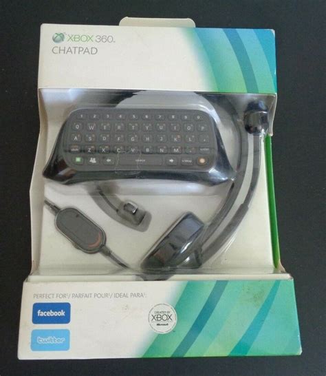 Microsoft Xbox 360 Chatpad P7f 00001 Wired Keyboard New