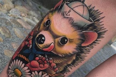 Скици на татуировка на таралеж Vean Bulgaria