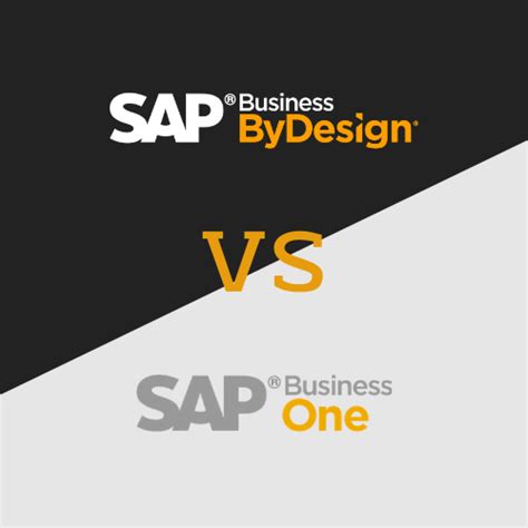 Sap Business Bydesign Vs Sap Business One
