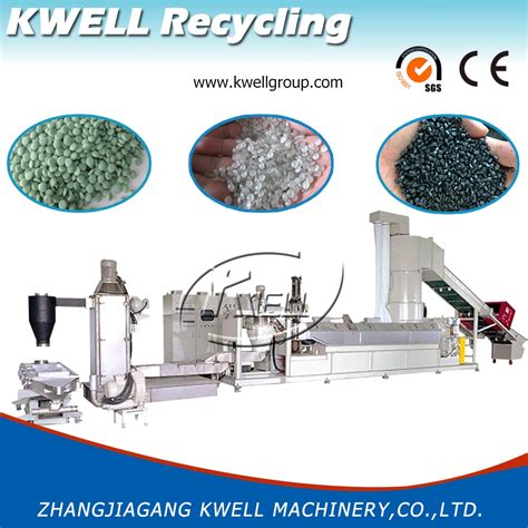 Low Noise Hdpe Ldpe Pp Plastic Bag Granulator Film Compactor Twin Screw