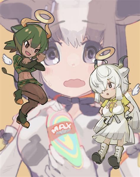 Yak Aurochs And Holstein Friesian Cattle Kemono Friends Drawn By Kunikunikunihiro2005